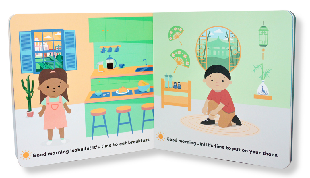 Kids of the World: Good Morning, Good Night Board Book – Kids for Culture®️